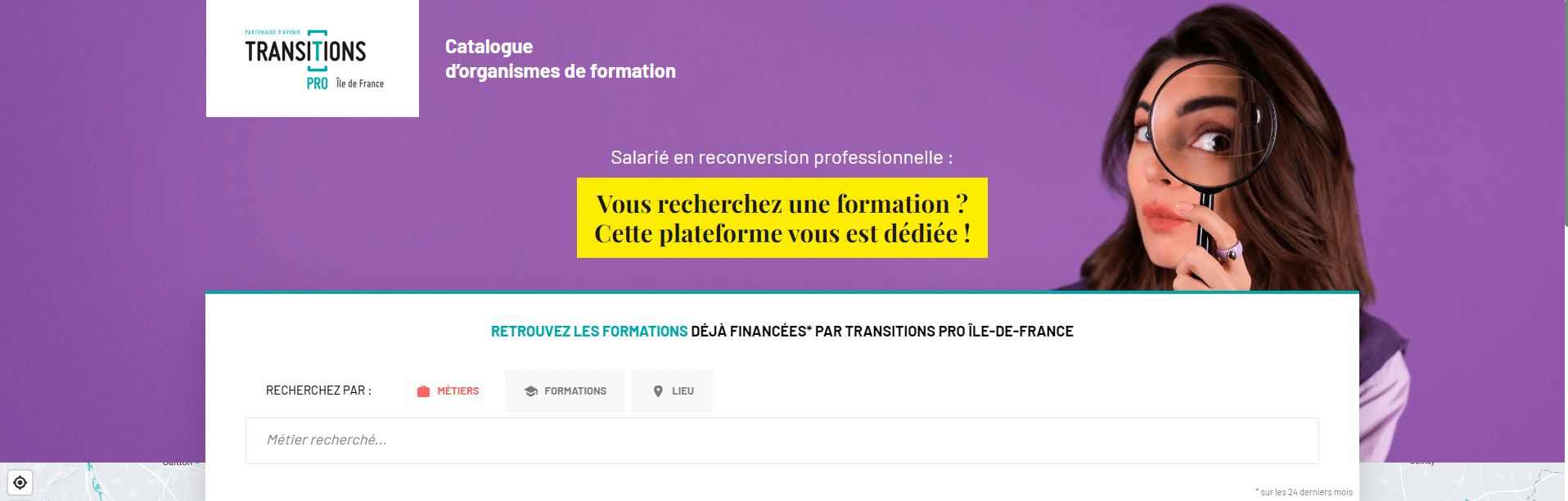 Le catalogue de formation - Transitions Pro Île-de-France